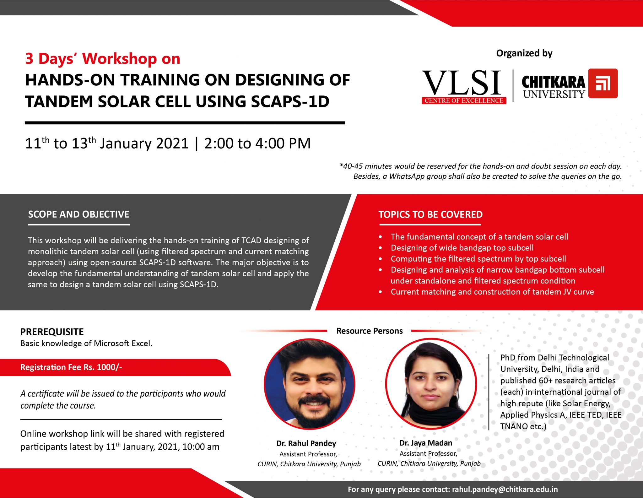 Learn SCAPS 3D for commercial solar cell designs