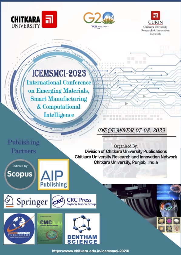 International Conference on Emerging Materials, Smart Manufacturing ...