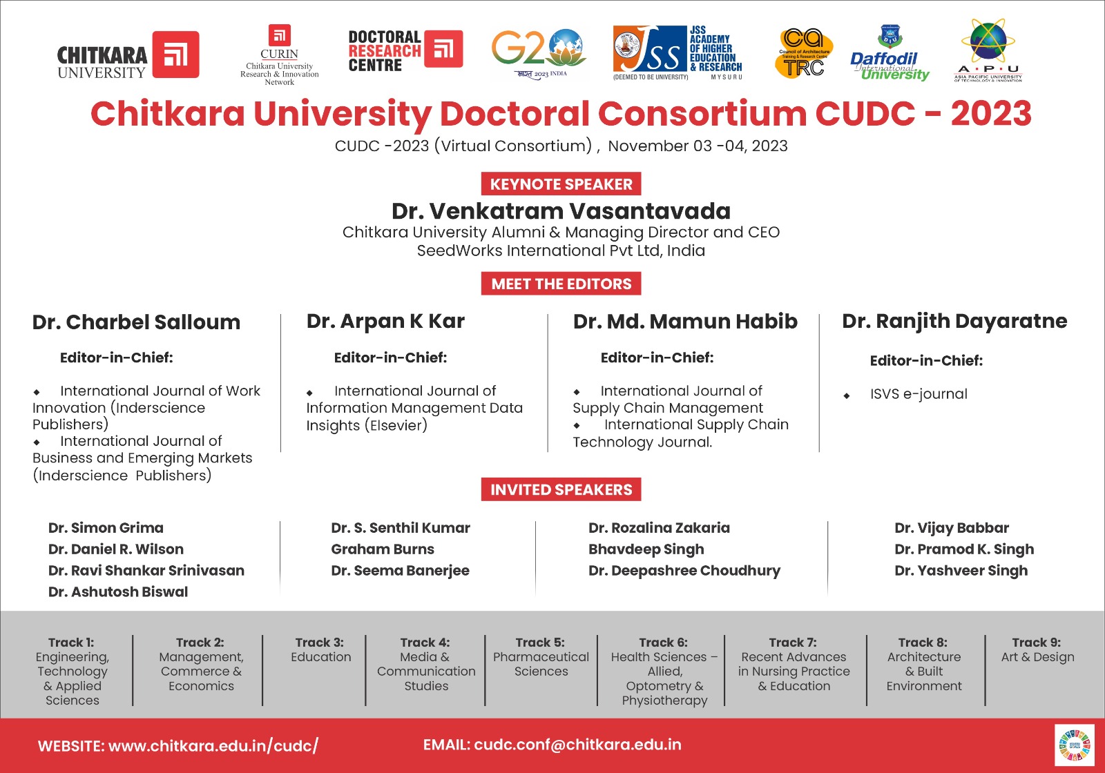 Chitkara University Doctoral Consortium 2023: Connecting Minds Globally - CURIN